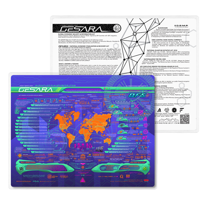 GESARA Map 11 x 8.5" LAMINATION - DSMP.io