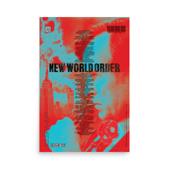 NWO / CIA Timeline Poster 24 x 36" - DSMP.io